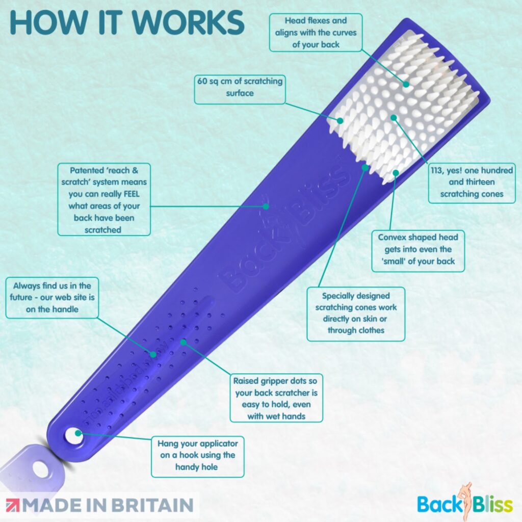 BackBliss Back Scratcher Single Purple - Backbliss